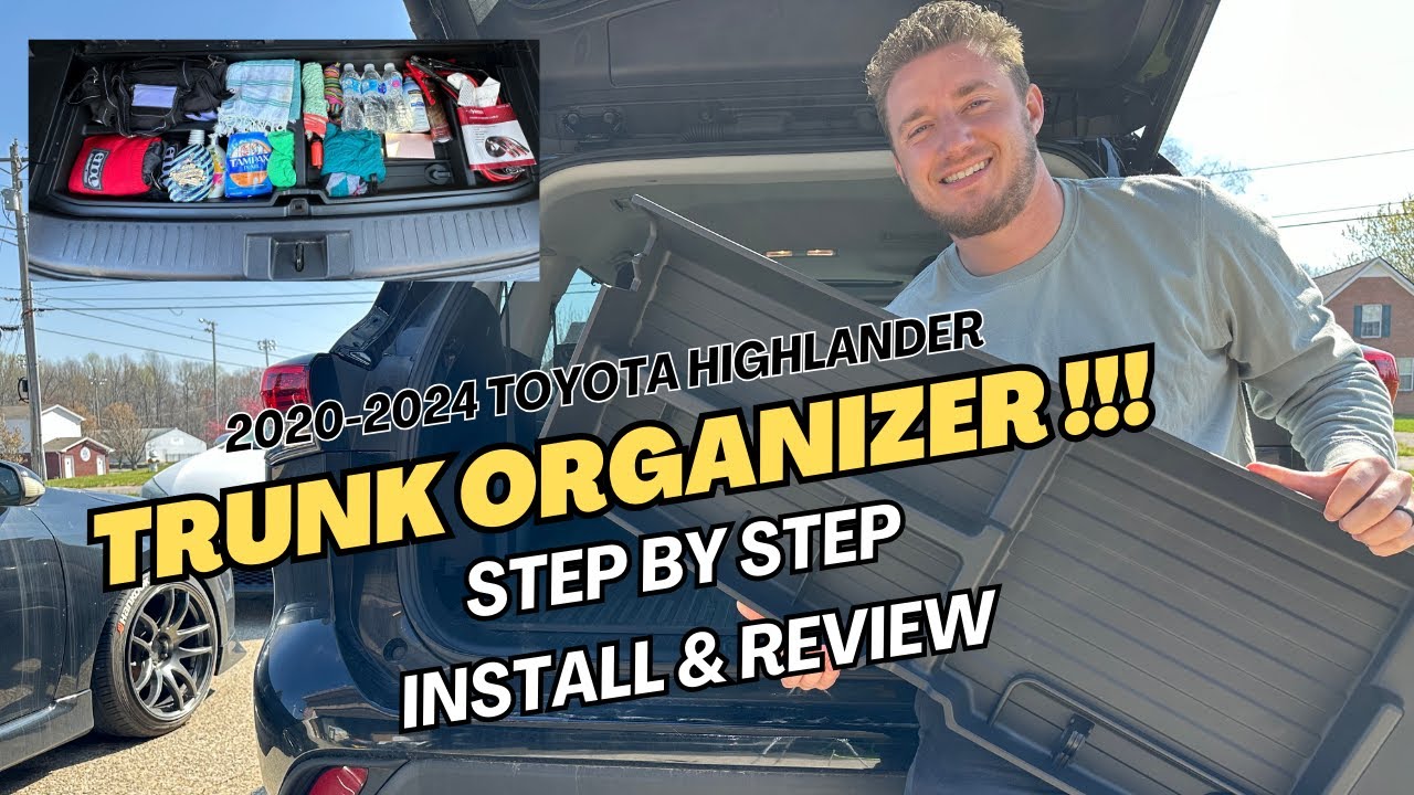 2020- 2024 Toyota Highlander Rear Trunk Organizer From CarTrimHome ...