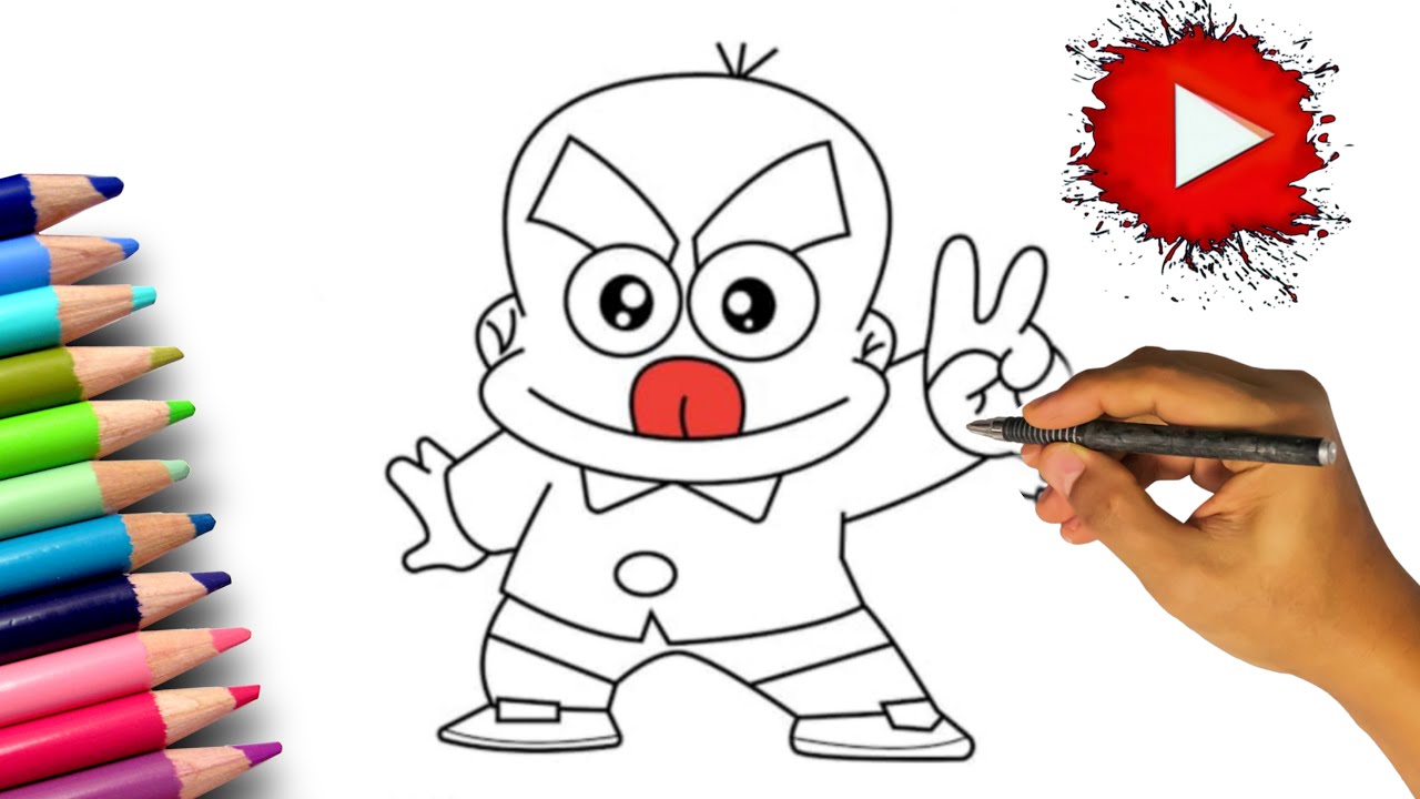 FyHow yo draw Hagemaru cartoon | easy cartoon drawing #drawing #cartoon ...