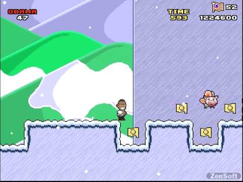 Pacman100: Super Obama World (Part 2) - YouTube