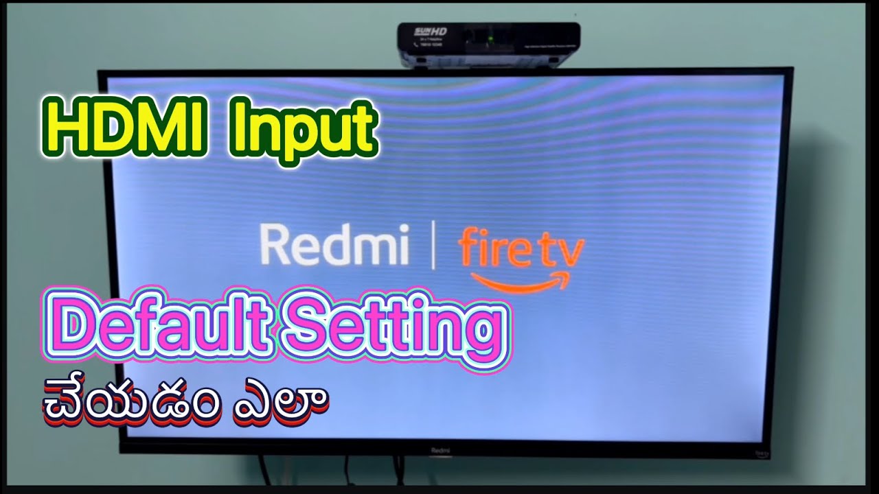 How to make HDMI port default in Redmi fire tv - YouTube