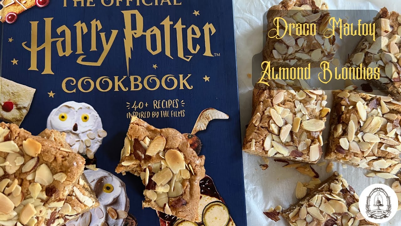 *Harry Potter Baking Series* How to Make Draco Malfoy Almond Blondies ...