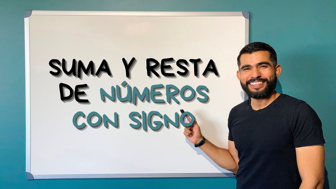 Suma y resta de números con signo - YouTube
