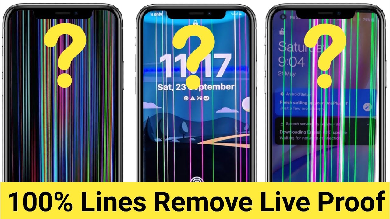 color lines on phone screen |mobile screen colour line problem/phone ki ...