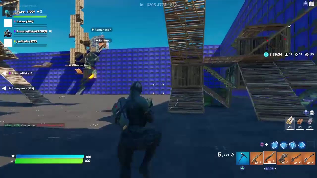 Leo playing fortnite - YouTube