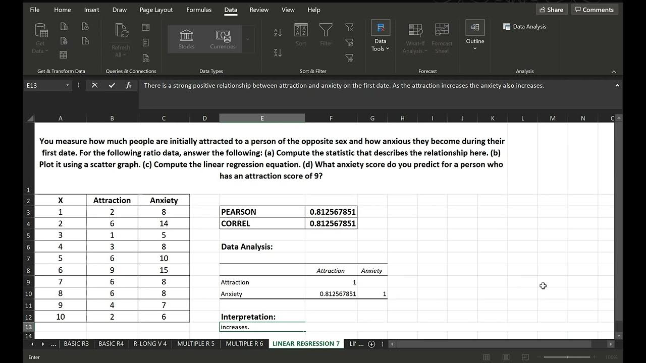 8-CORRELATION AND LINEAR REGRESSION PART 2 - YouTube
