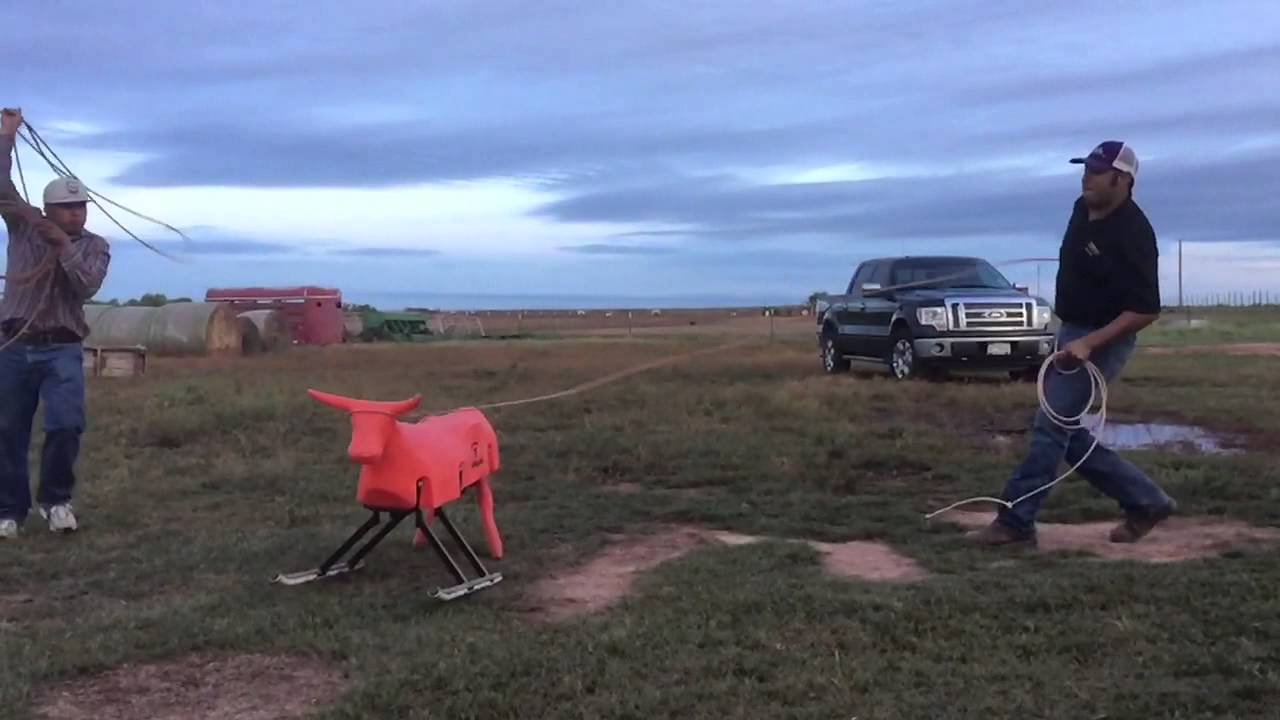 Team Roping - Super Goat Dummy - Aaron/Rolly 1 - YouTube