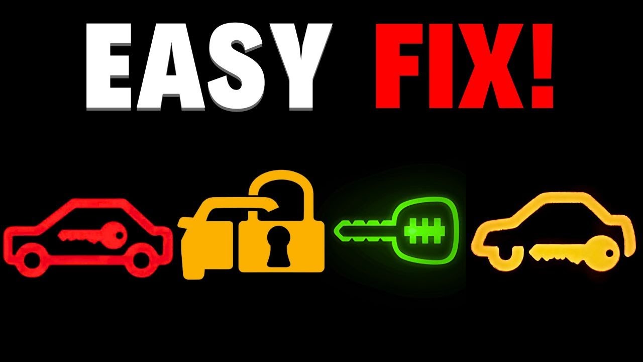 How To Reset Immobilizer Warning Light | Car with Lock Symbol? - YouTube