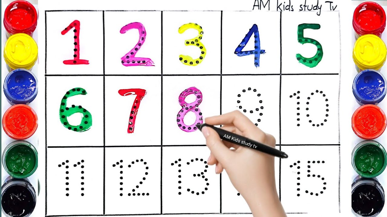 12345 number counting, 123 numbers, 1 to 100 ginti, 1 to 20 numbers, 1 ...