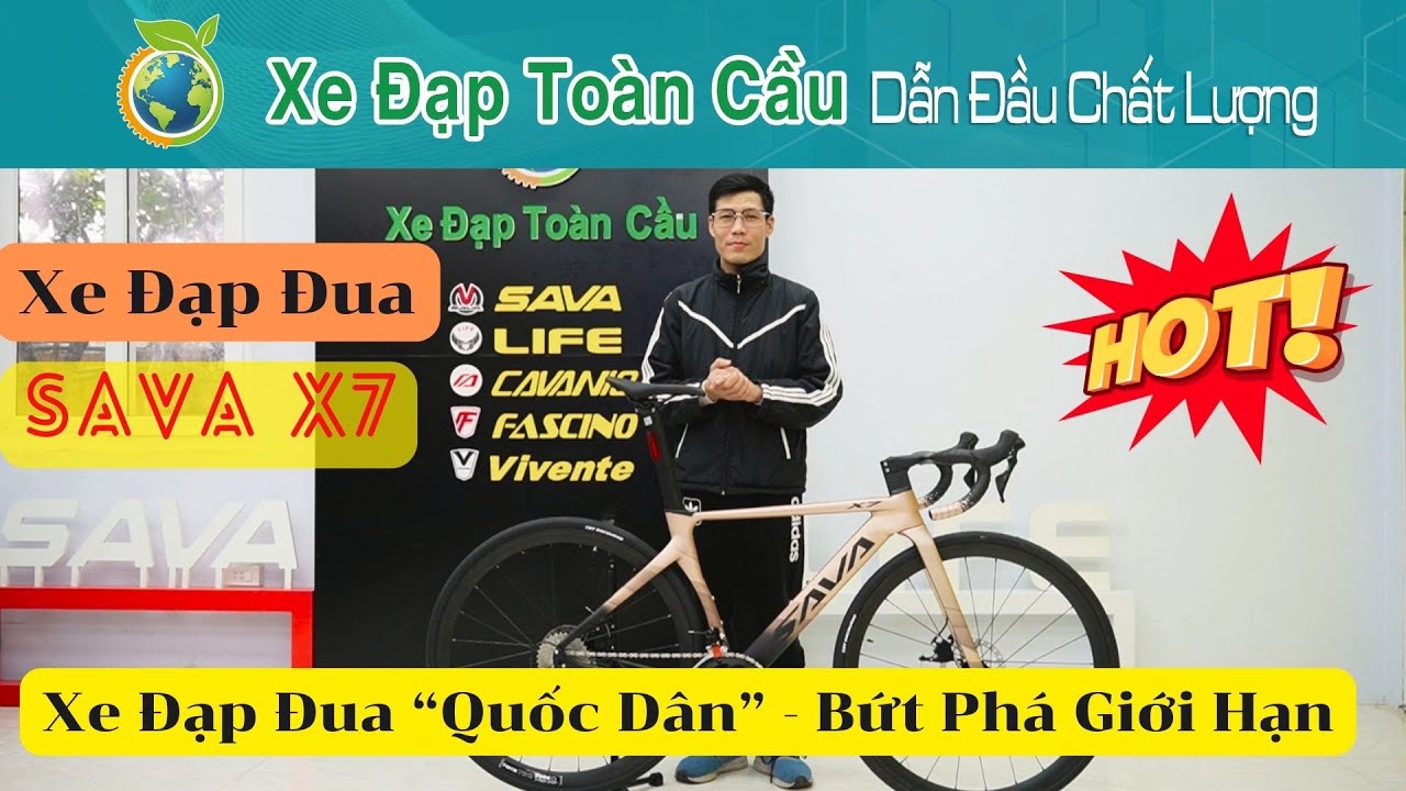 SAVA X7 - Mẫu xe đạp đua "quốc dân": Bứt phá mọi giới hạn! - YouTube