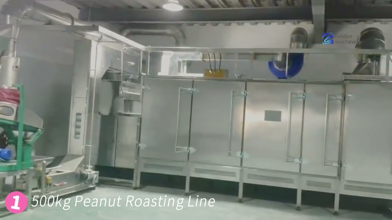 500kg Peanut Roasting Line | Peanut Roaster Machine | Air Peanut ...