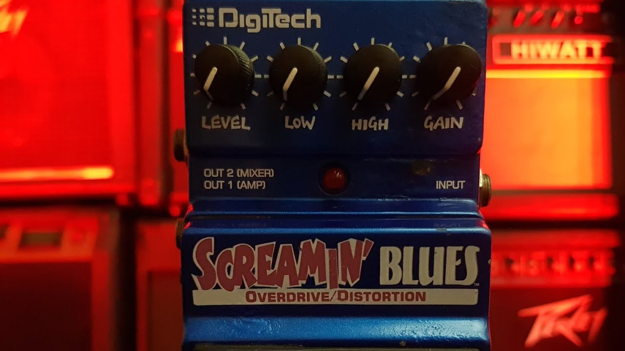 Digitech Screamin' blues Overdrive/Distortion(Pedal Test) 12/30/22 ...