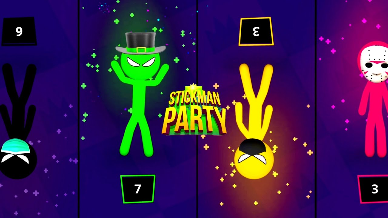 Stickman Party MINIGAMES 4 Players Gameplay, Android - LILU - YouTube