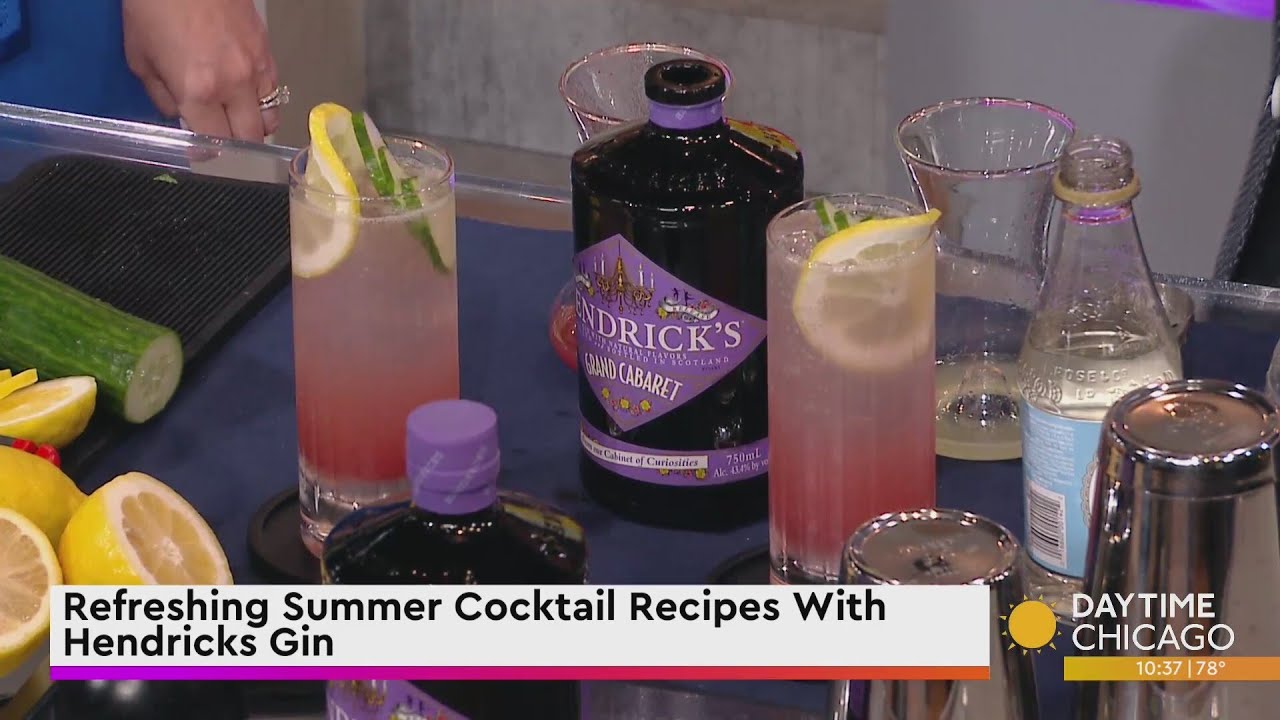Refreshing Summer Cocktail Recipes With Hendricks Gin - YouTube