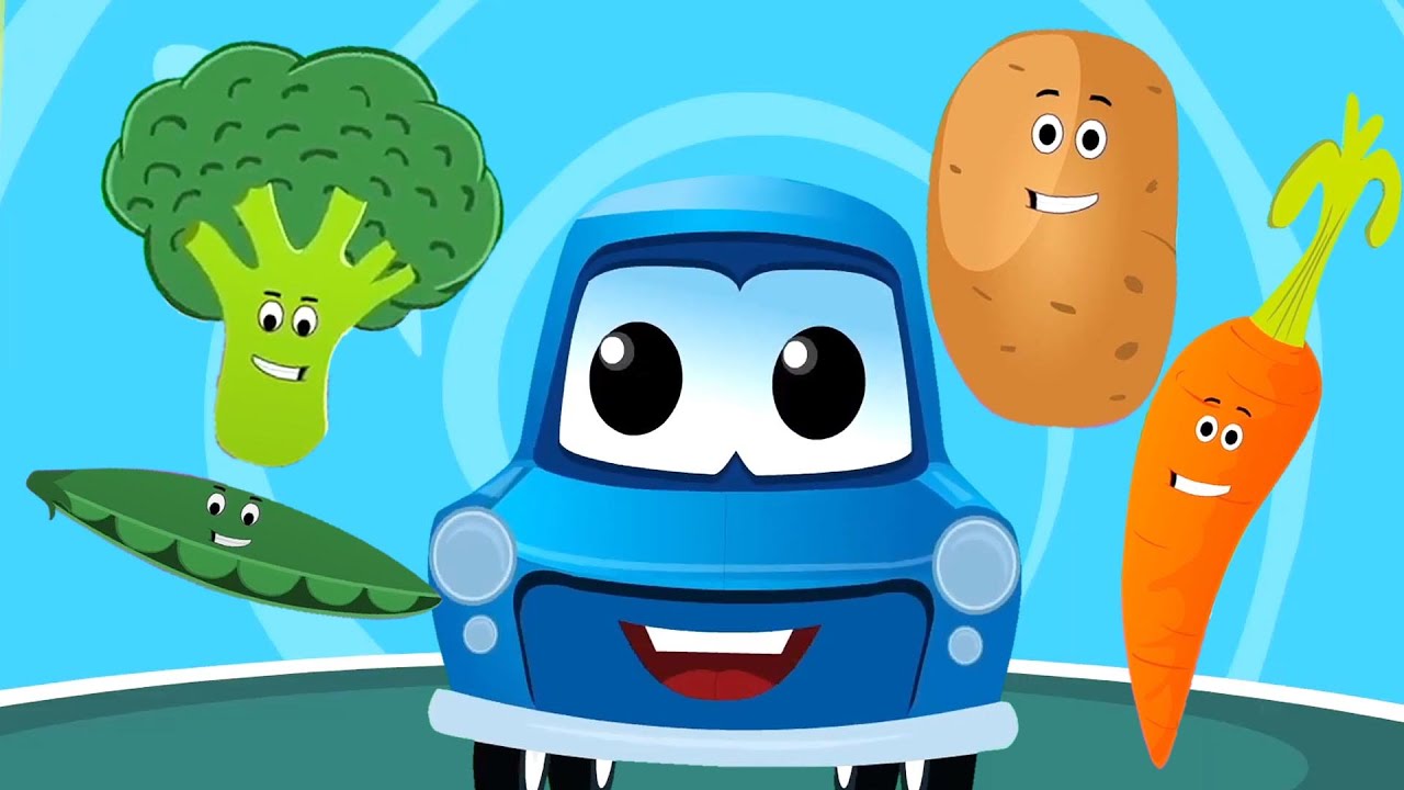 I Eat Vegetables, Car Nursery Rhymes And Preschool Learning Video For ...