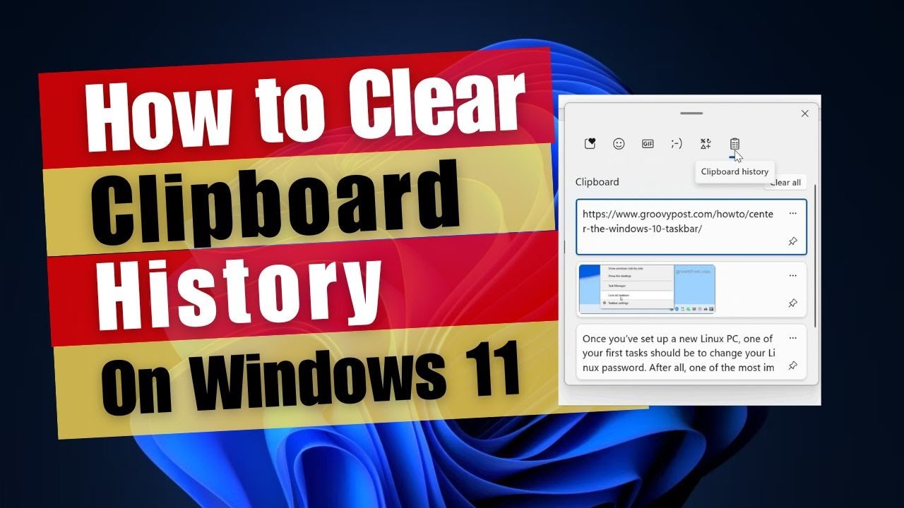 How to Clear Clipboard History On Windows 11 - YouTube