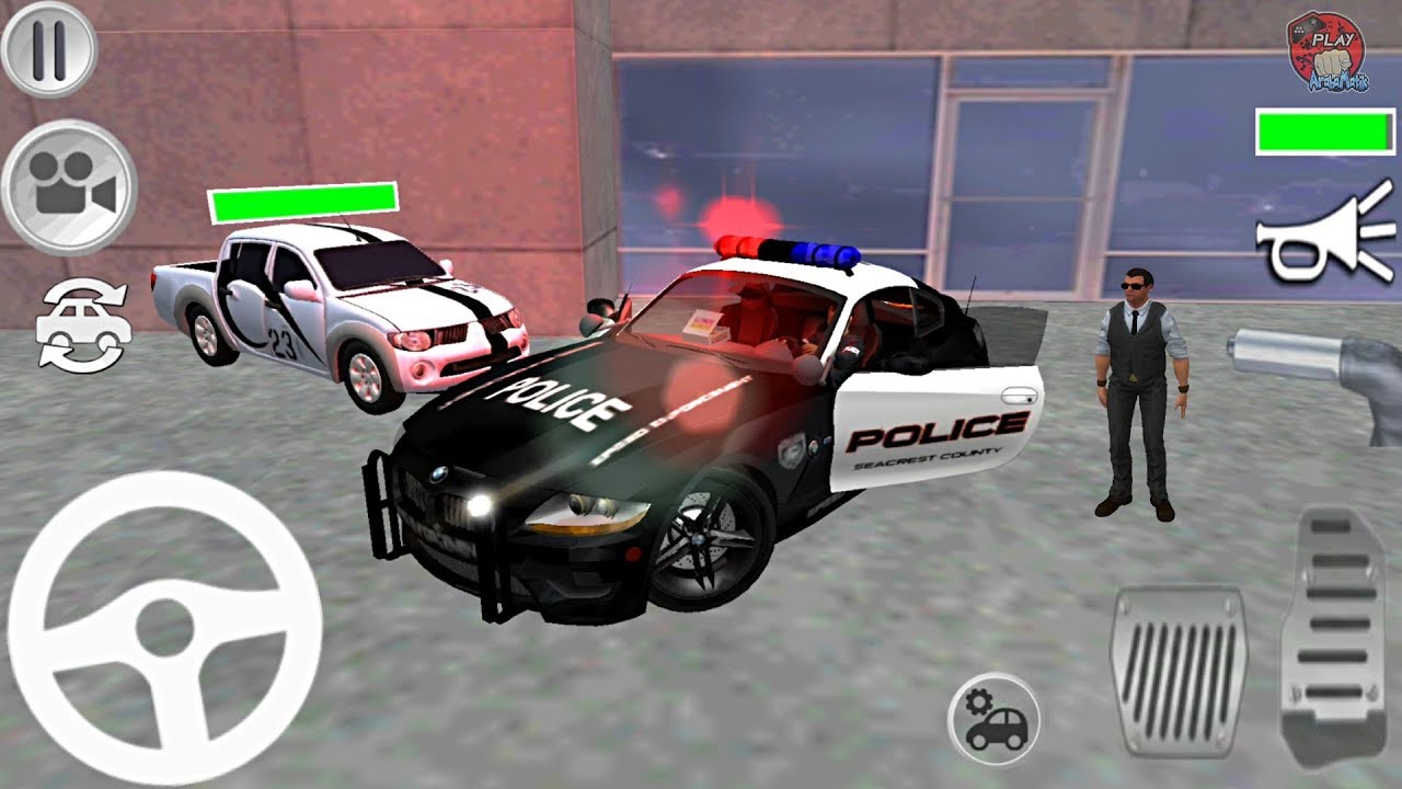 Direksiyonlu Polis Arabası Sürme Oyunu Police Hot Pursuit Android