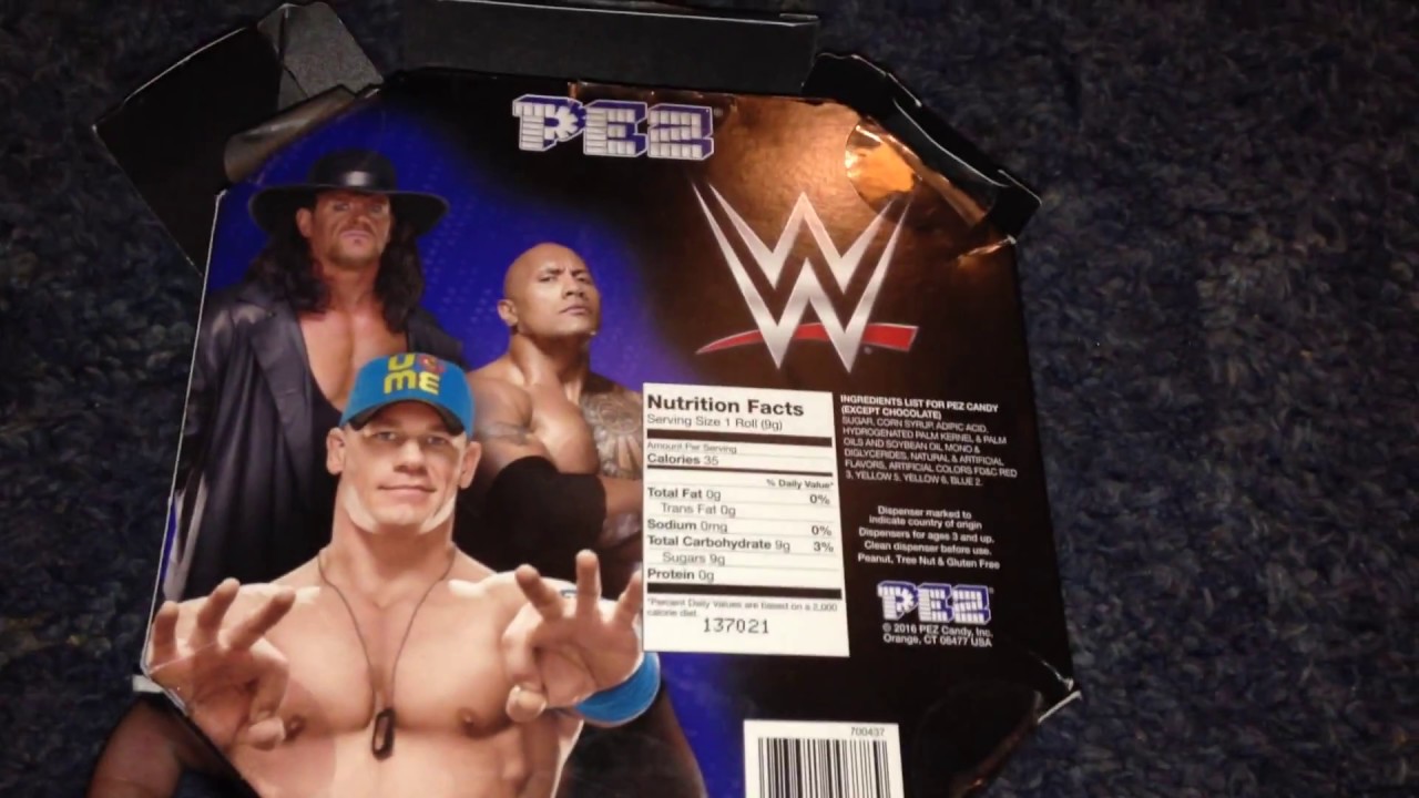 WWE Pez Unboxing - YouTube