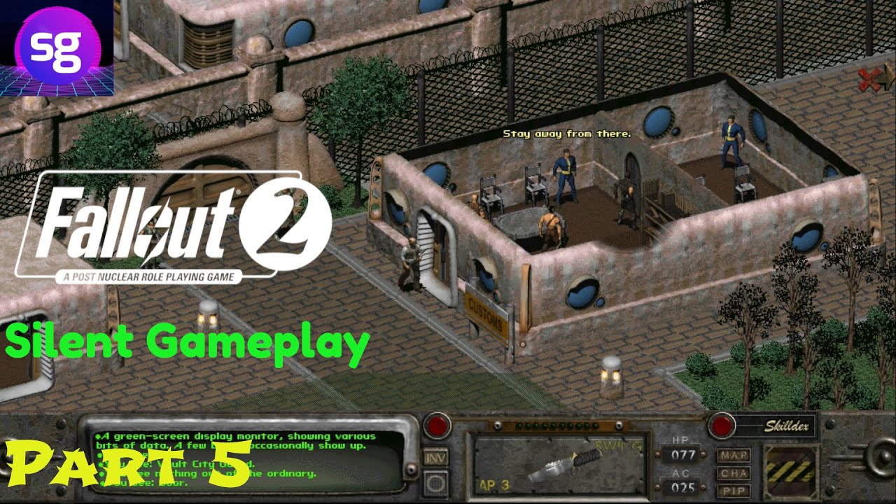 Fallout 2 Silent Gameplay No Commentary Part 5 - YouTube