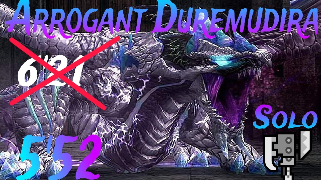 MHFZ - Arrogant Duremudira True Slay Solo Switch Axe F 5'52 - YouTube