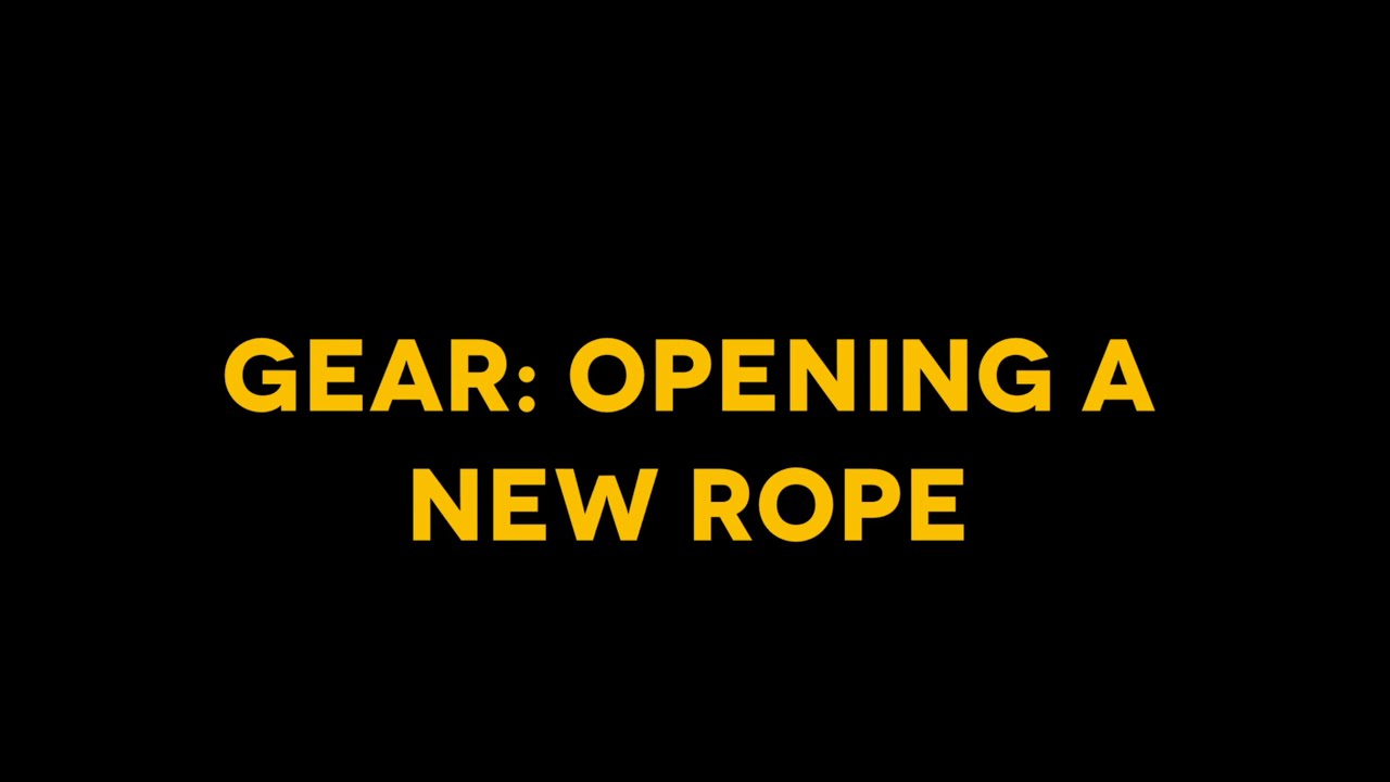 How to Uncoil a New Rope - YouTube