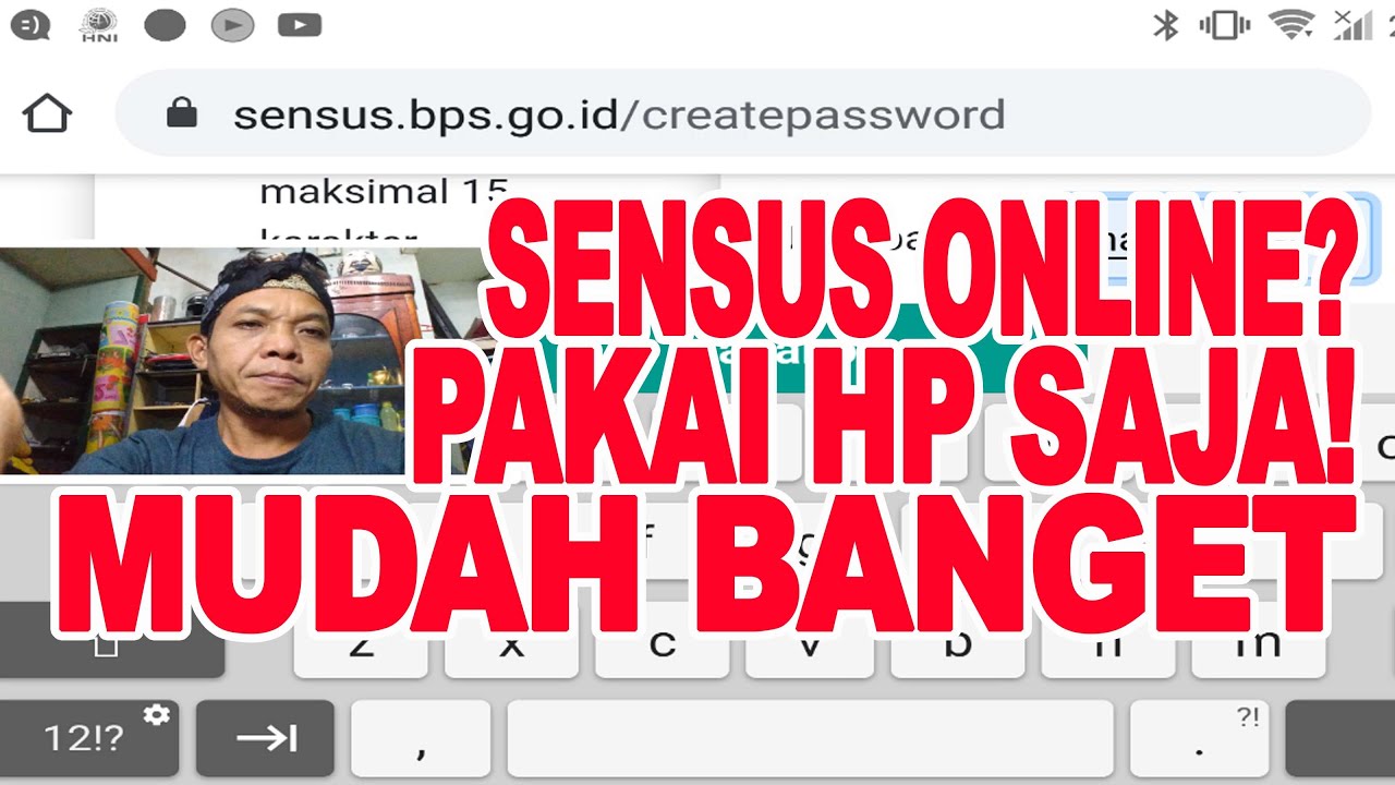 VIDEO TUTORIAL SENSUS PENDUDUK ONLINE DANGAN HP - YouTube
