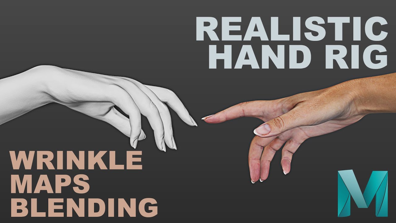 Realistic Hand Rig I Wrinkle Maps Blending - YouTube