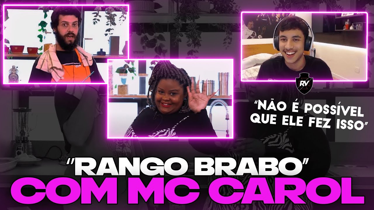 REACT DO RENATINHO: COZINHANDO MACARRÃO PARAFUSO COM MC CAROL DE NITERÓI - Rango Brabo #28 - YouTube