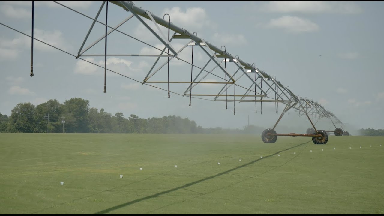 Center Pivot Irrigation Test - YouTube
