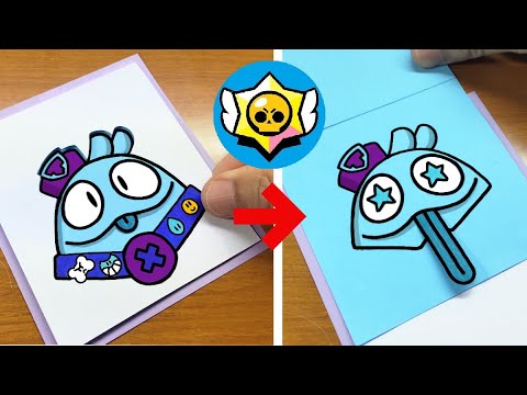 COOL！PAPER CRAFT IDEA with Brawl Stars SQUEAK｜DIY tutorial - YouTube