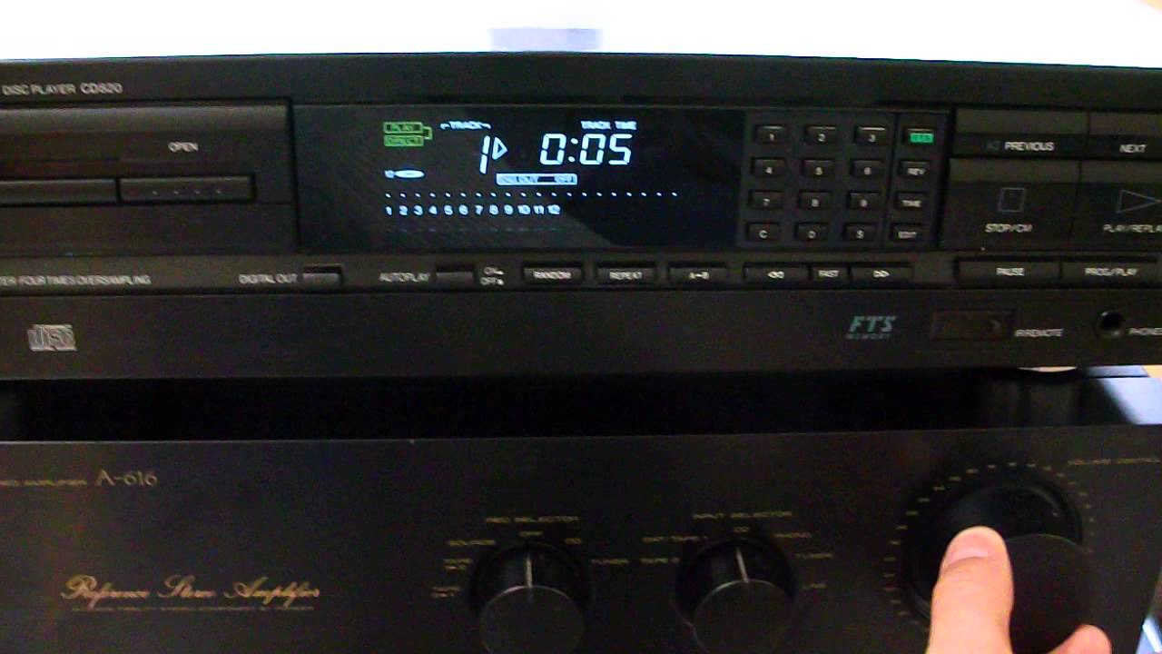 Philips CD 820 (TDA1541A) и Pioneer A-616 - YouTube