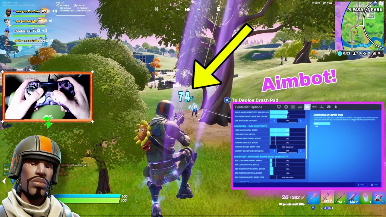 Linear Aimbot Montage (Handcam) + Best Controller Settings for Aim and ...