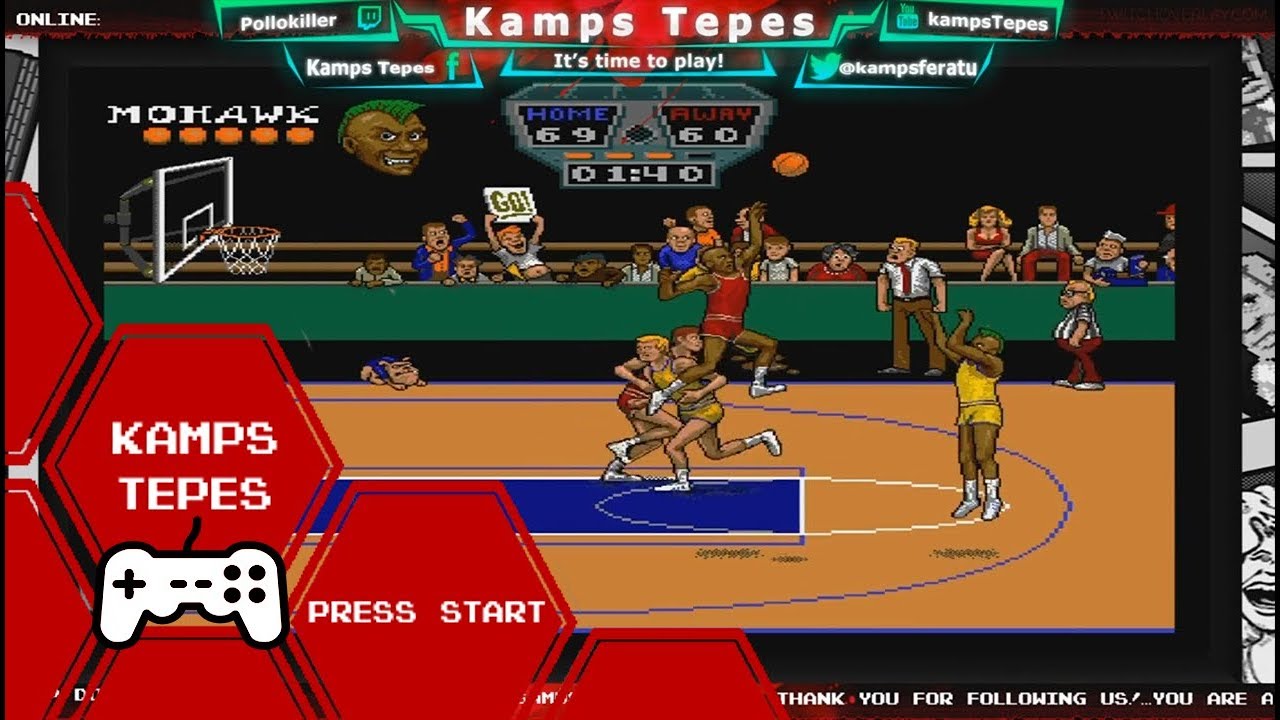 Arch Rivals - 1989 (Midway, Arcade). Stream 06/12/2017 (Mohawk & Reggie ...