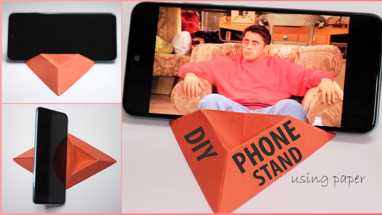 How to make a mobile phone holder using paper | Carry in your pocket ...