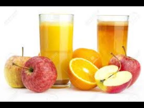 Paano gumawa ng purong juice ng mansanas at ponkan? - YouTube