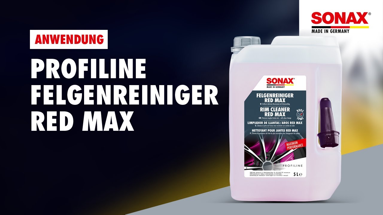 Anwendung SONAX PROFILINE Red Max - YouTube
