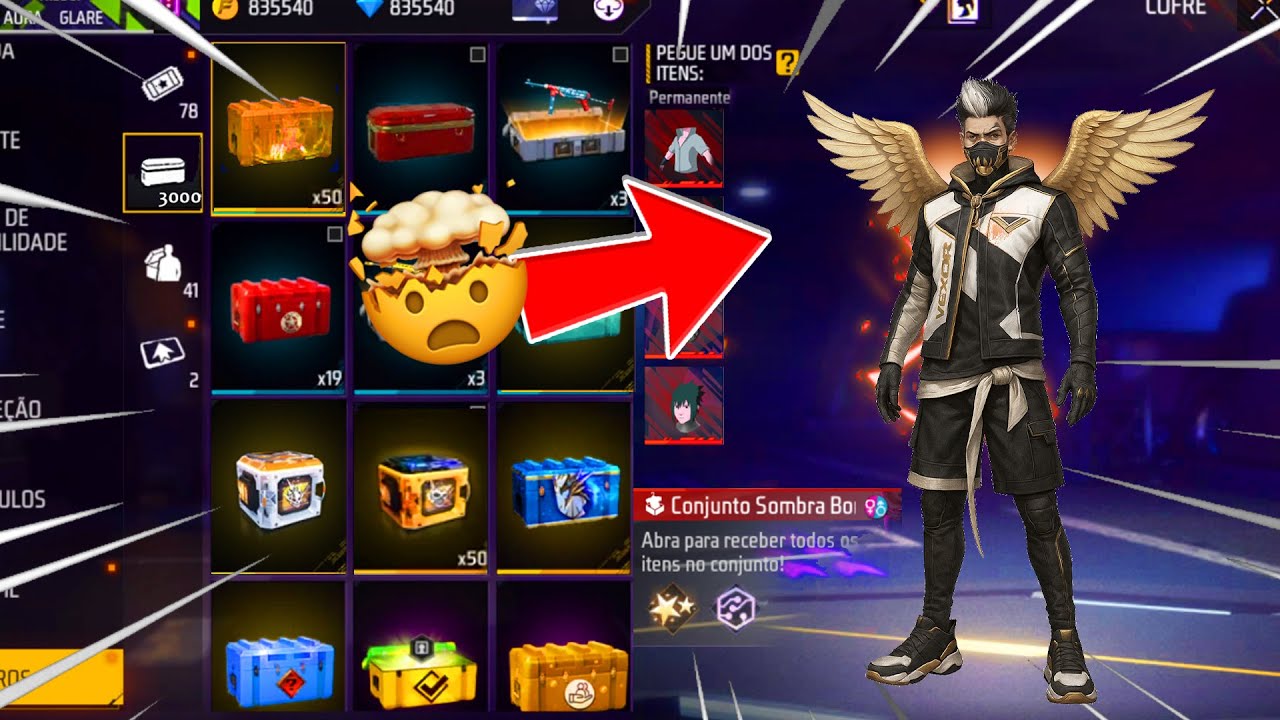 PEN THE BEST 😱 3000 BOXES AND 50 PACKAGES 📦 OLD PASS BOXES 👊 FREE FIRE ...