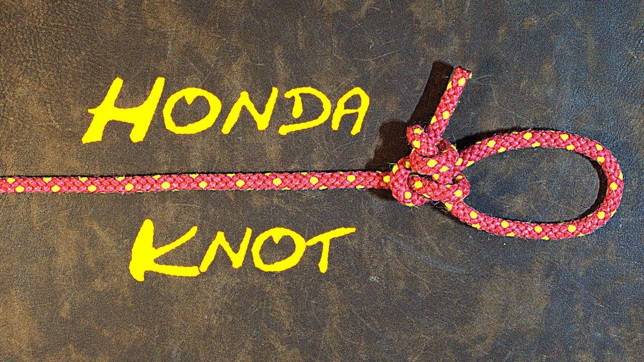How to Tie the Honda Knot - The Lasso Knot or Lariat Knot - YouTube