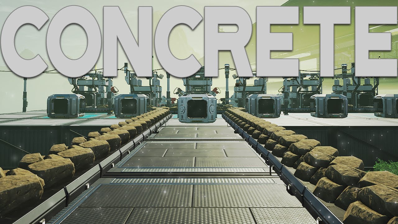 EASY Beginner Concrete Build 90-135 a minute - Satisfactory Build ...