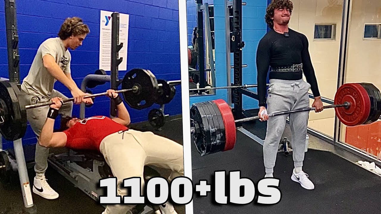 Bench, Deadlift, Squat PR - YouTube