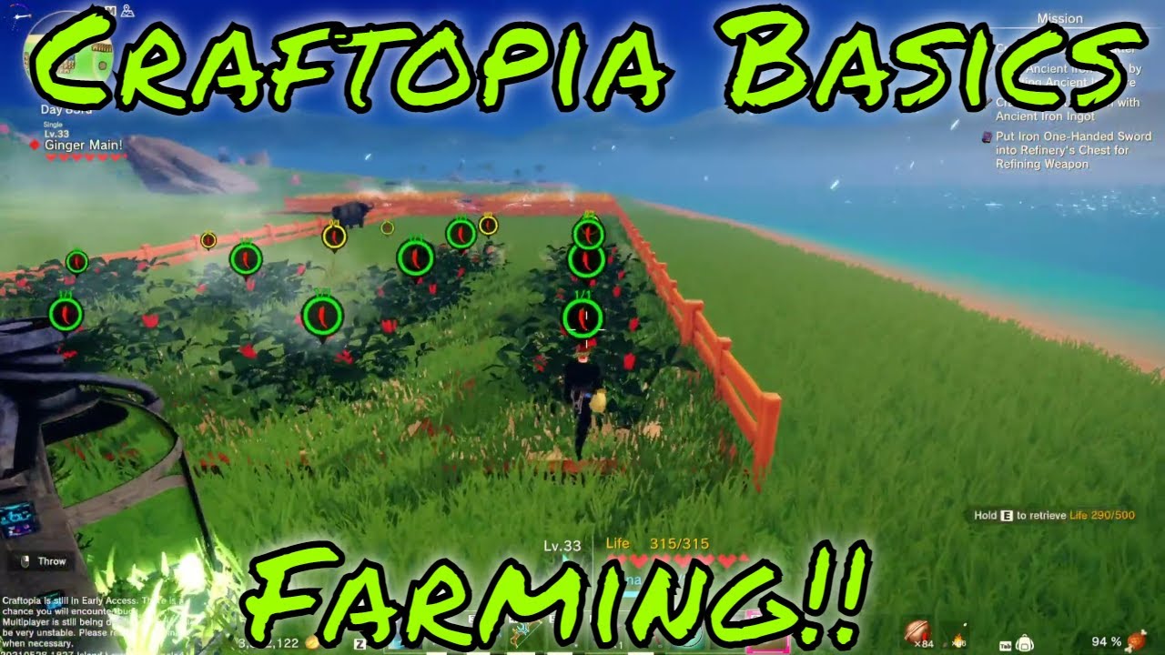 Craftopia How to Farm Basics! - YouTube