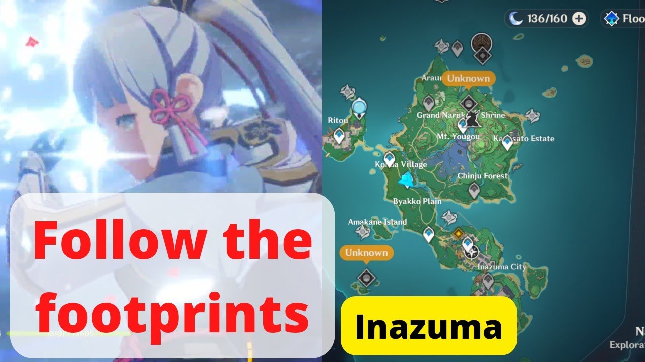Follow the footprints|| Inazuma quest || Genshin impact @pgi6918 - YouTube