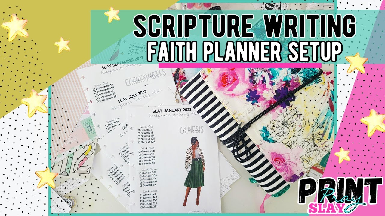Scripture Writing Plan Setup | Faith Planner | Faith Happy Planner ...
