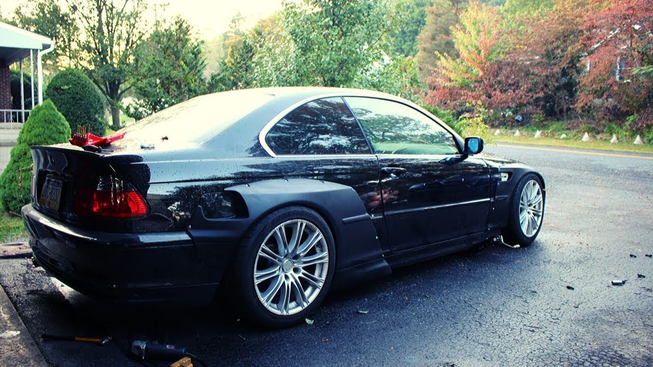 BMW 325CI ROCKET BUNNY WIDEBODY KIT part 2 - YouTube