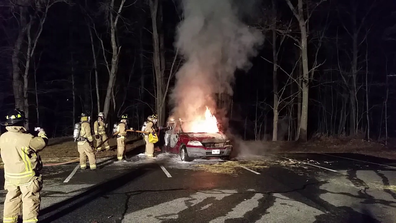 Car fire Drill training - YouTube