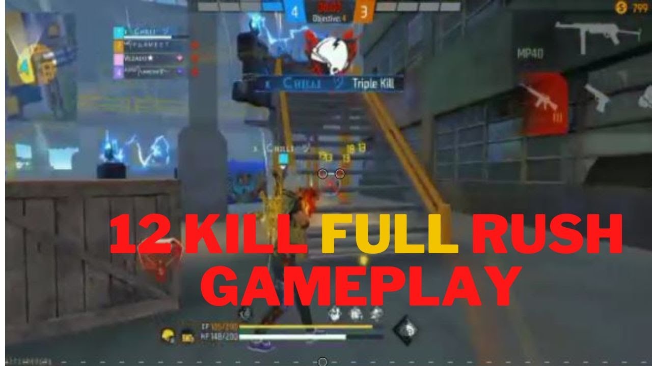 12 Kills Full Rush GamePlay FISHATOGamer - YouTube