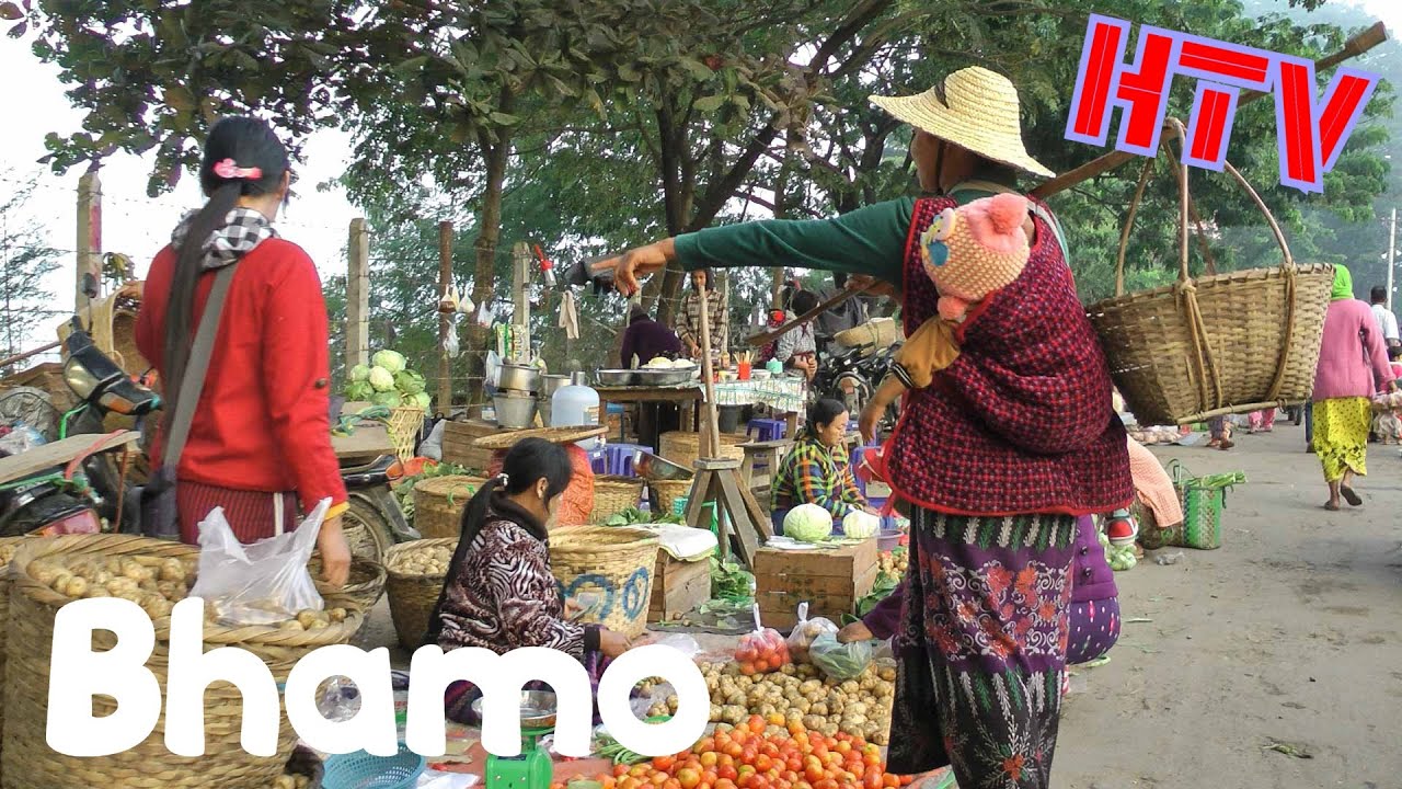 Burma,Bhamo Morning Walk - YouTube