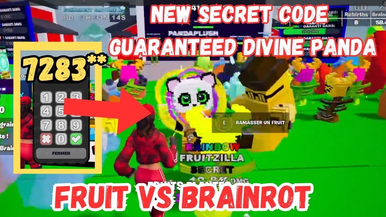 FRUITS VS BRAINROTS MAP FORTNITE CREATIVE pandvil ALL SECRET CODE NEW ...