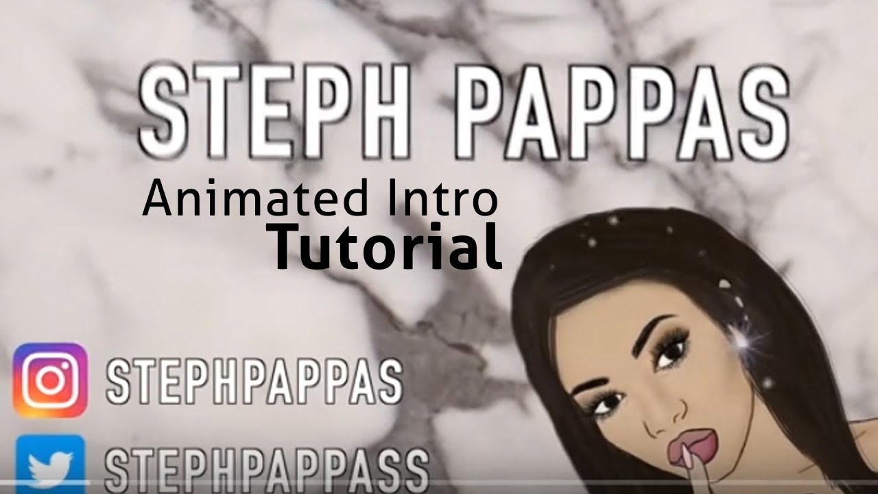 How to make Steph Pappas Animated Intro - YT Spotlight - YouTube