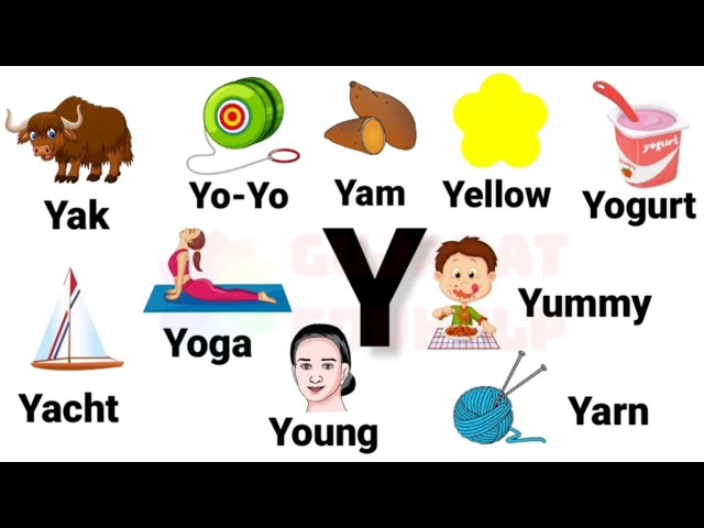 Y Words For Kindergarten