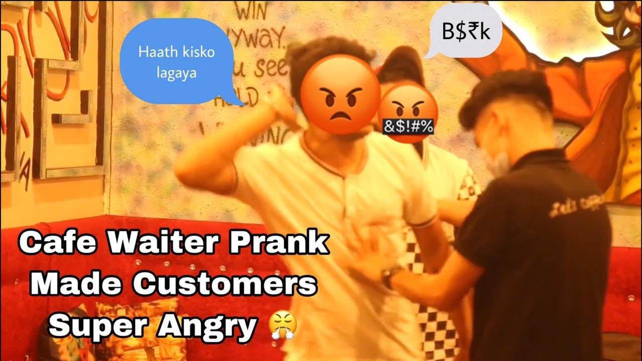 Cafe Waiter Prank Made Customers Super Angry!! FunkyTv - YouTube